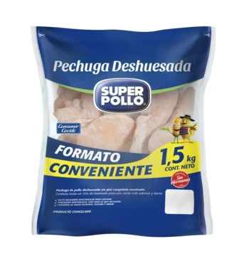 Pechuga Pollo Congelada Deshuesada 1.5kg | Super Pollo | Envío Gratis